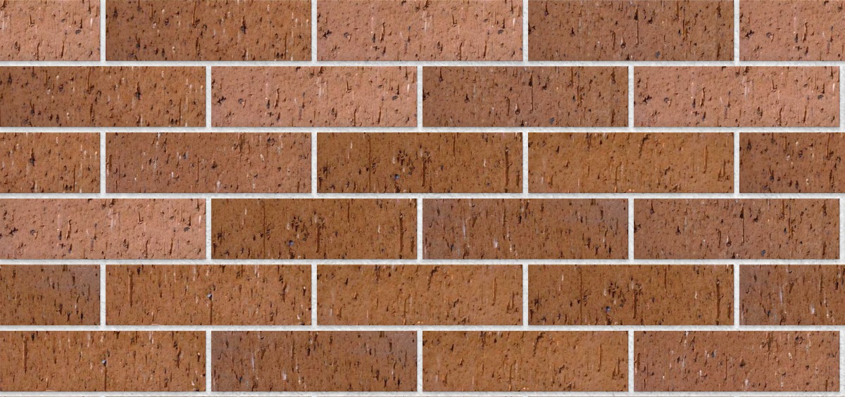 Coppertone Velour Face Brick, Stretcher - Architextures